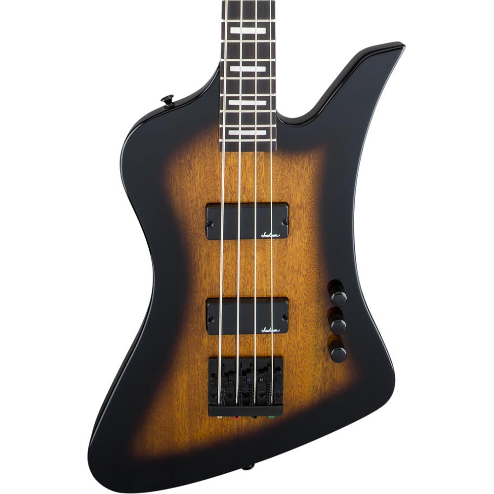 Jackson JS Series Kelly Bird Bass IV JS2 Amaranth, Tobacco Burst