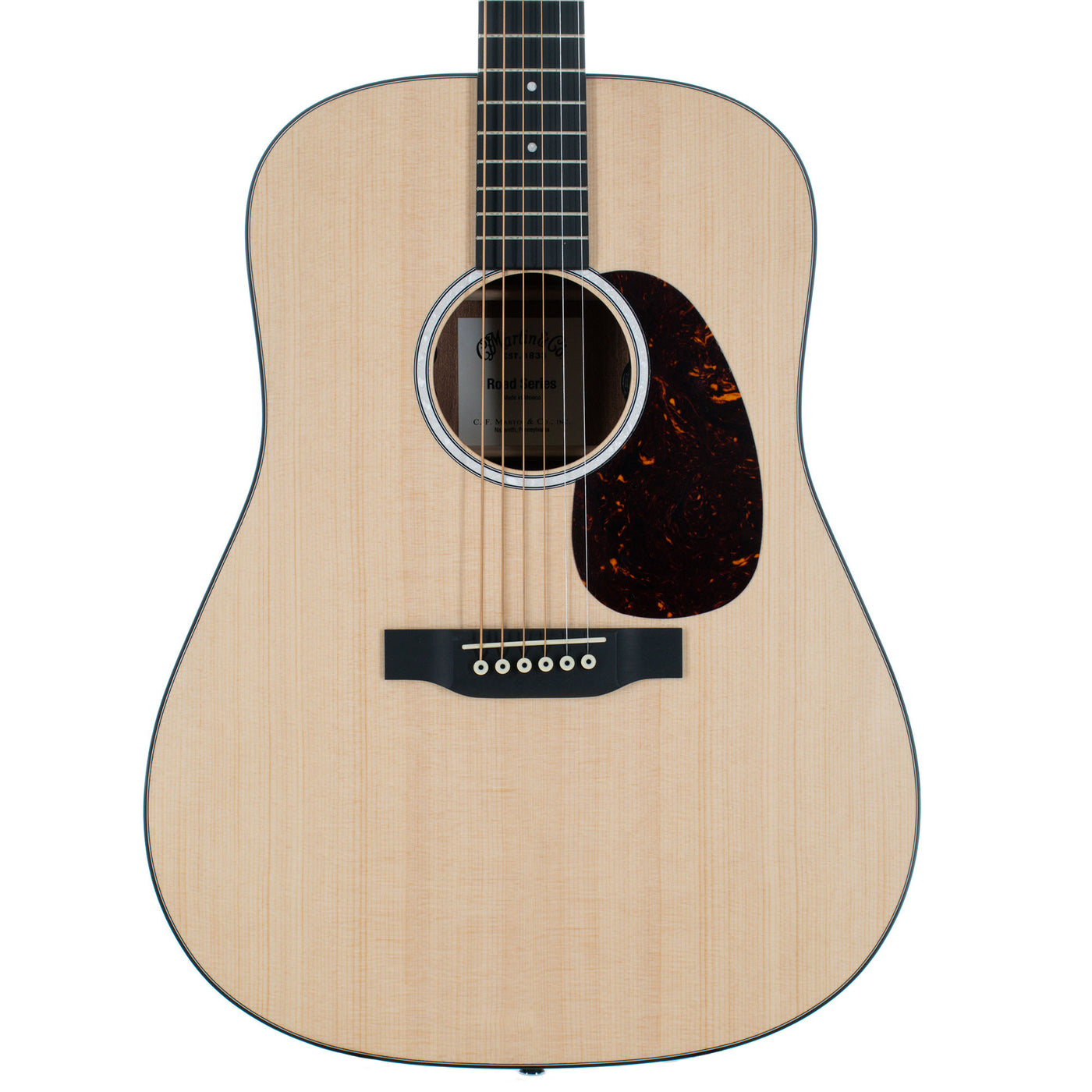 Martin D10E Road Series Acoustic Electric Guitar- Natural with Soft Ca