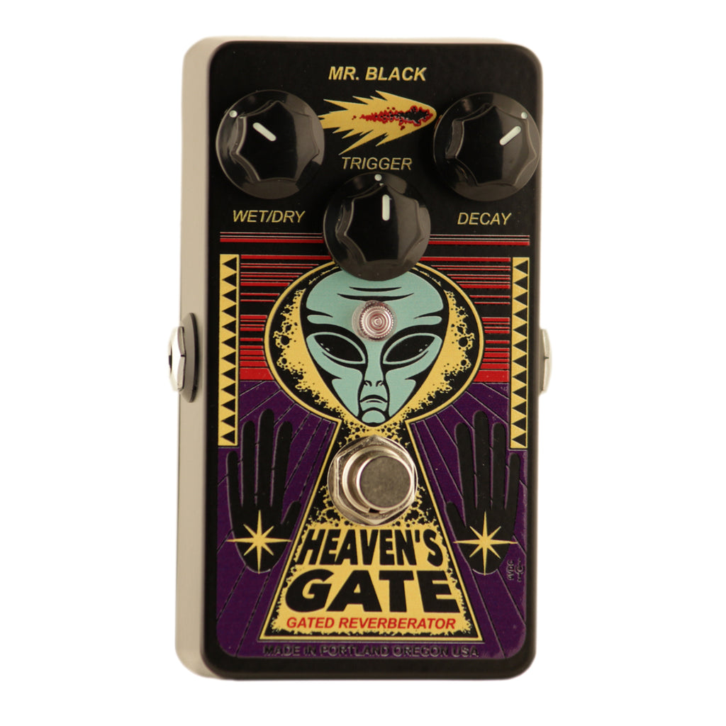 Mr Black Heaven's Gate Gated Reverberator Effect Pedal