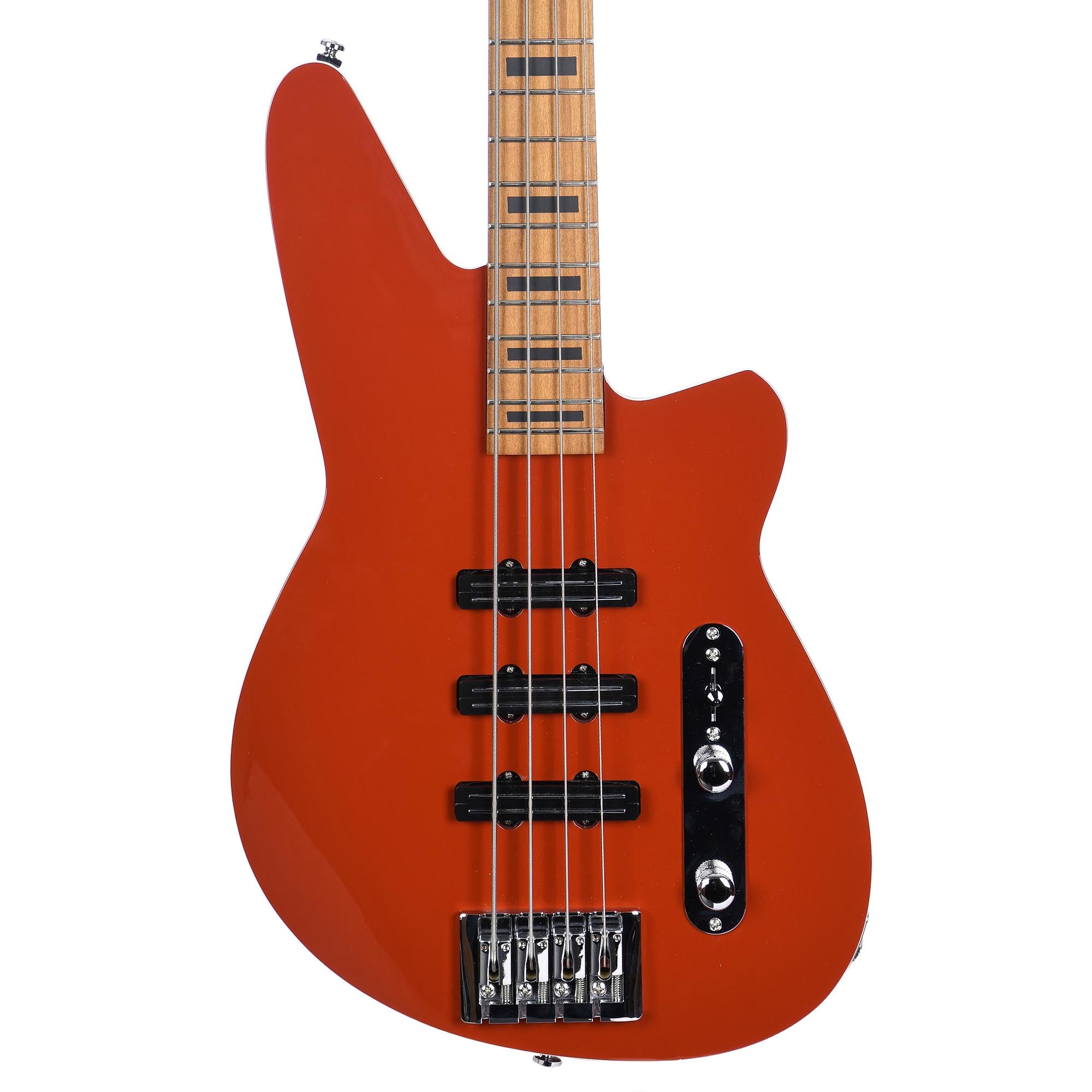 Reverend Triad Bass Burnt Brick Roasted Maple Neck