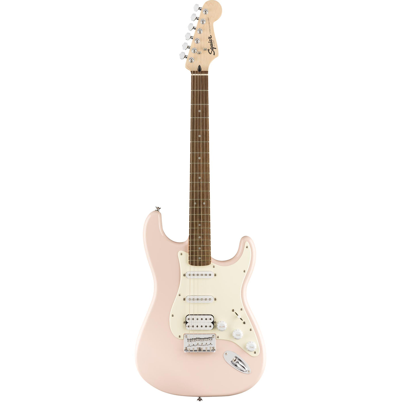 Squier Bullet Stratocaster HT HSS Laurel Fingerboard Shell Pink