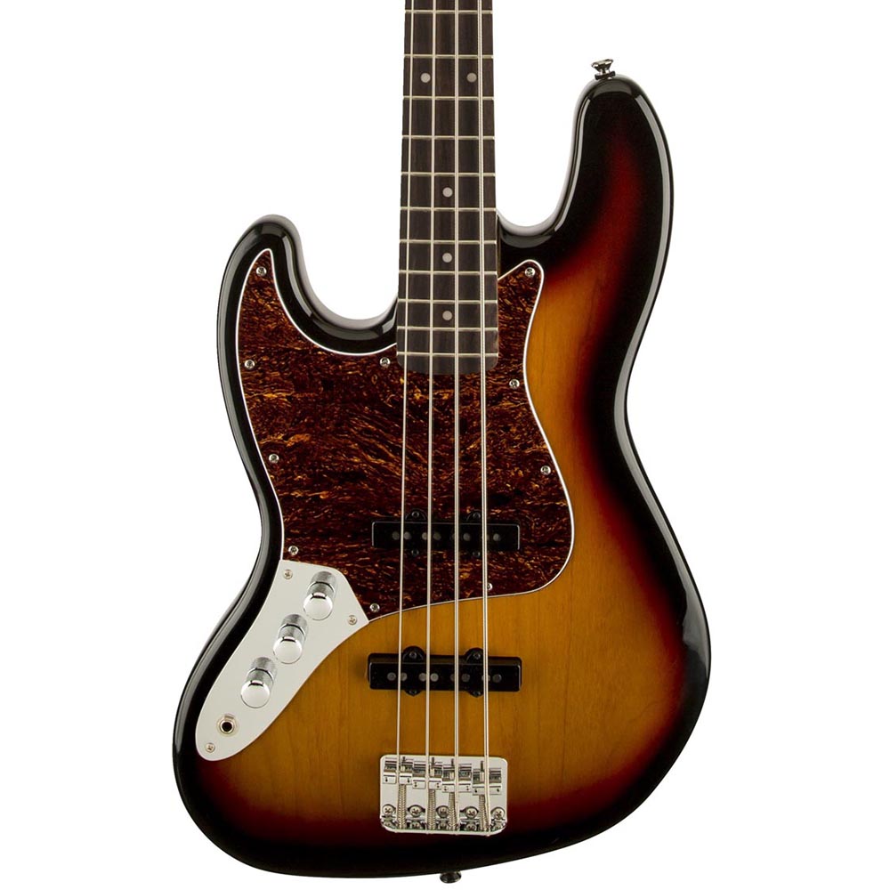 Squier Vintage Modified Jazz Bass Left-Handed - Indian Laurel - 3-Colo